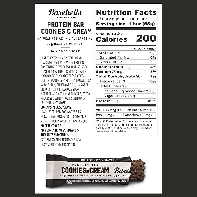 Barebells Protein Bar 20g - Premium High-Protein Snack | my99protein
